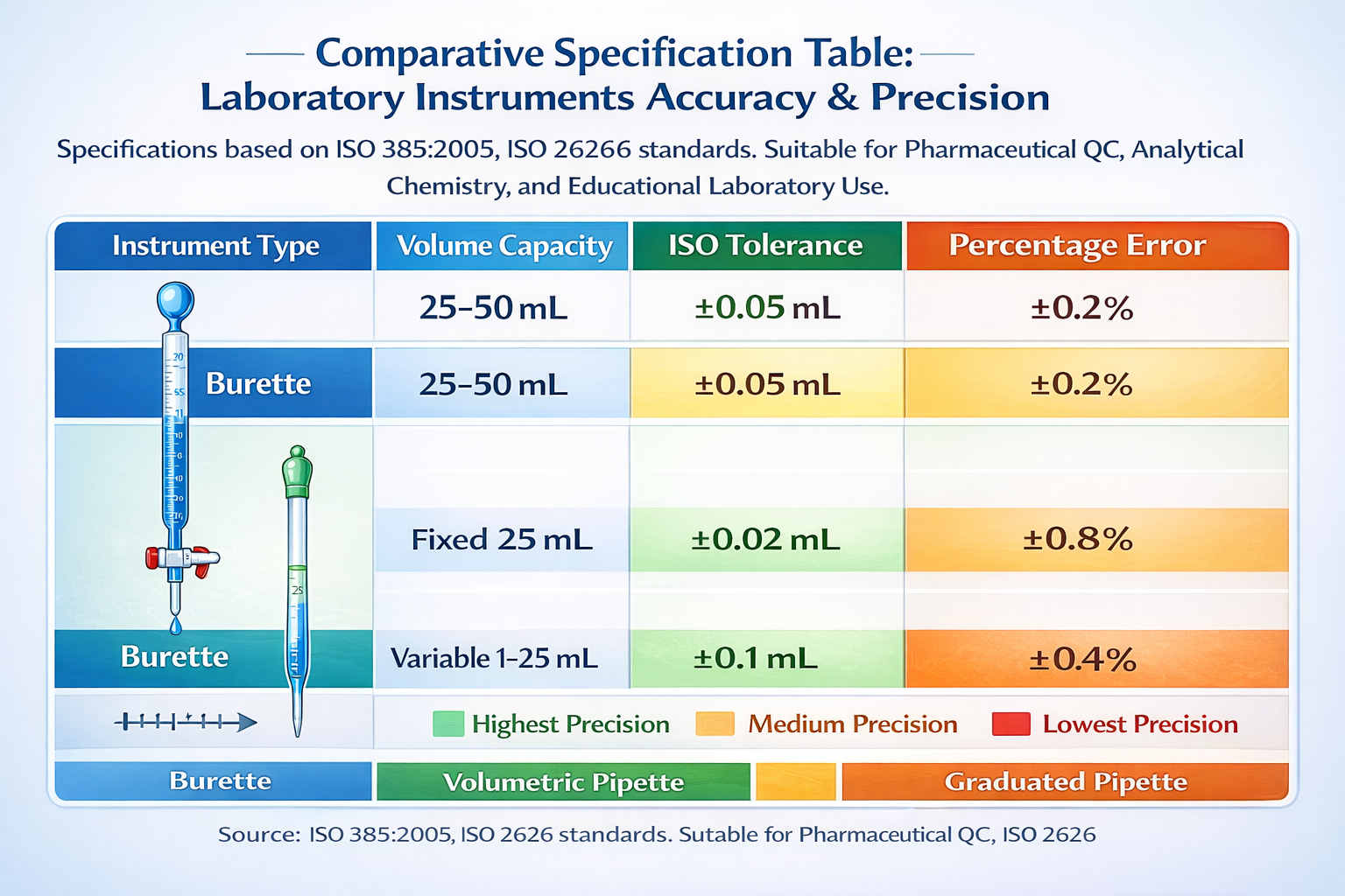 Burette vs Pipette: Key Differences & How to Choose