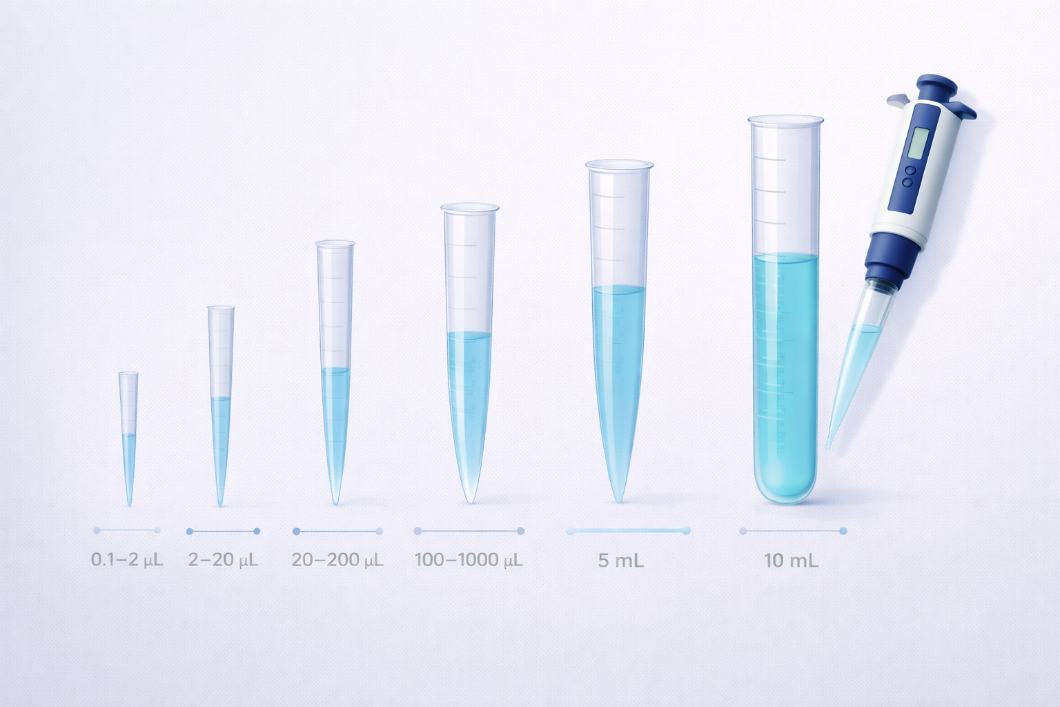 Pipette Tips by Volume Guide: µL to mL Selection